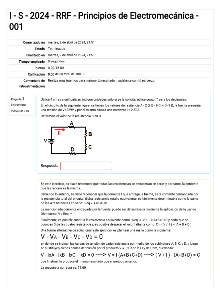 Ejemplos de Práctica - Temas de Semana 1,2 | Descargar gratis PDF | Resistencia Eléctrica y ...