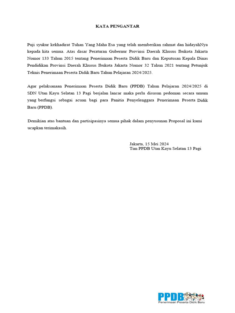 Proposal PPDB 2024 | PDF