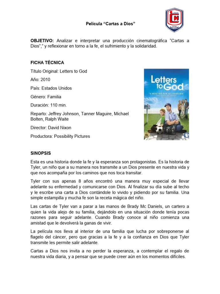 Cartas Al Cielo Pelicula Pdf Sufrimiento