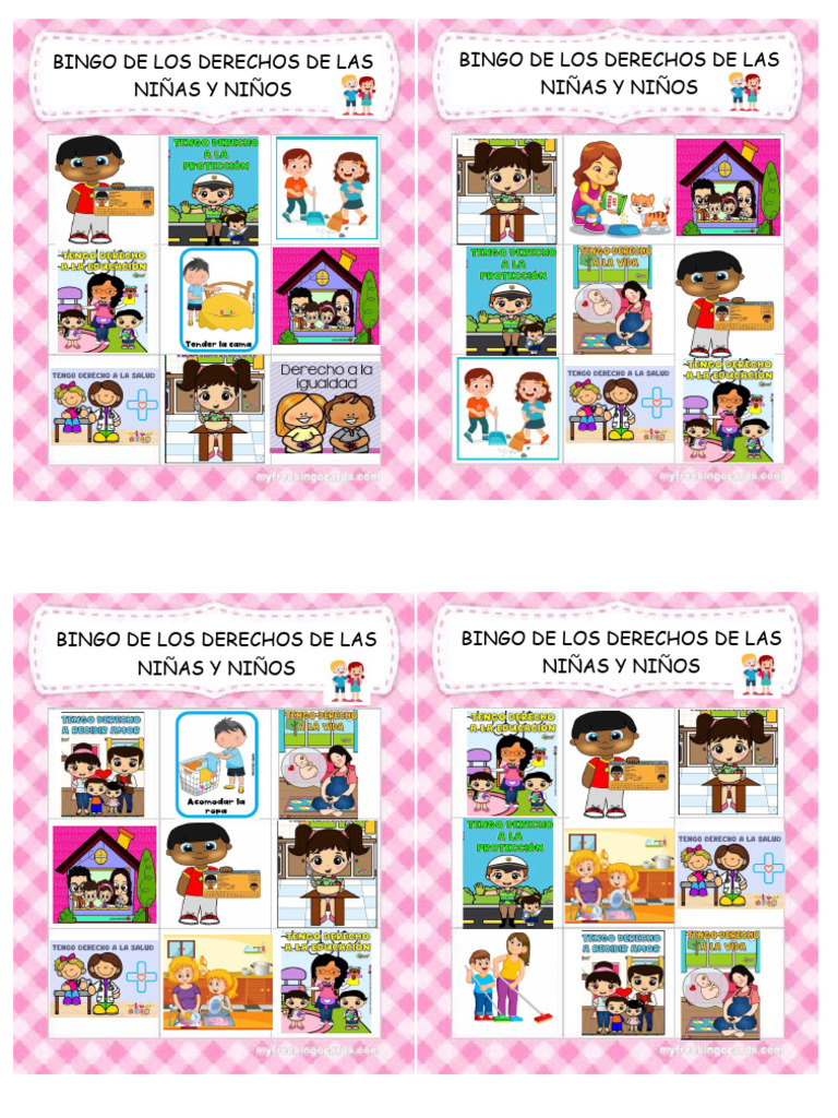 Bingo Derechos Del Niño | PDF