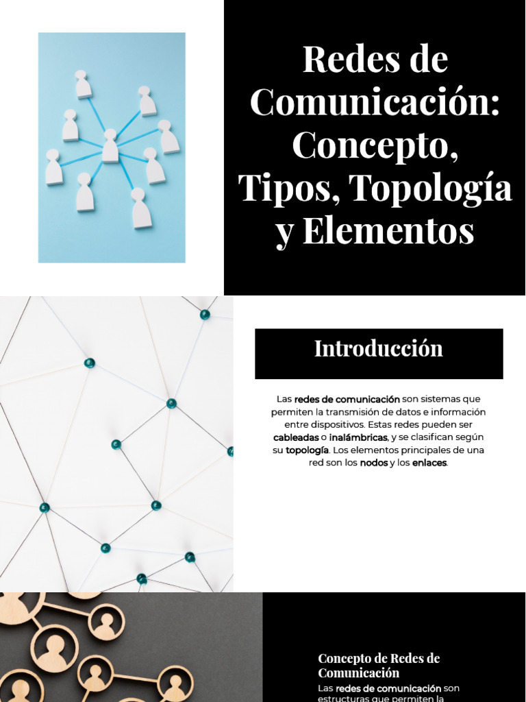 Redes de Comunicación: Tipos y Topologías | PDF | Red de computadoras | Topología de la red