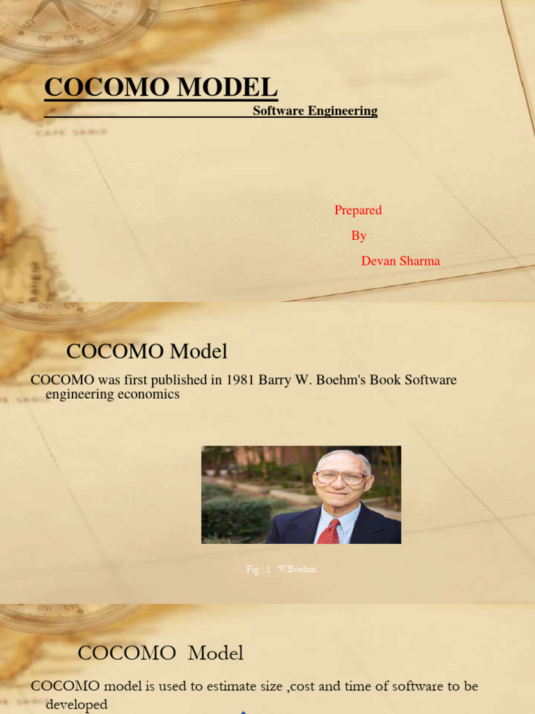 COCOMO Model for Software Cost Estimation | PDF | Software Engineering ...