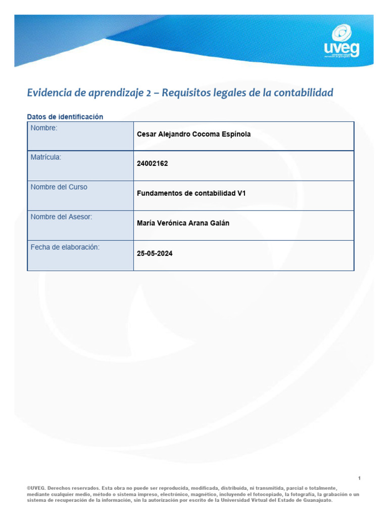 Requisitos Legales Contables México | PDF | Contabilidad | Estado ...