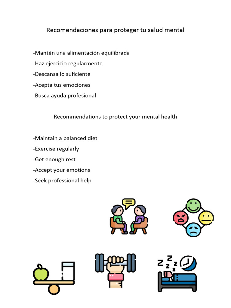 Recomendaciones para Proteger Tu Salud Mental | PDF