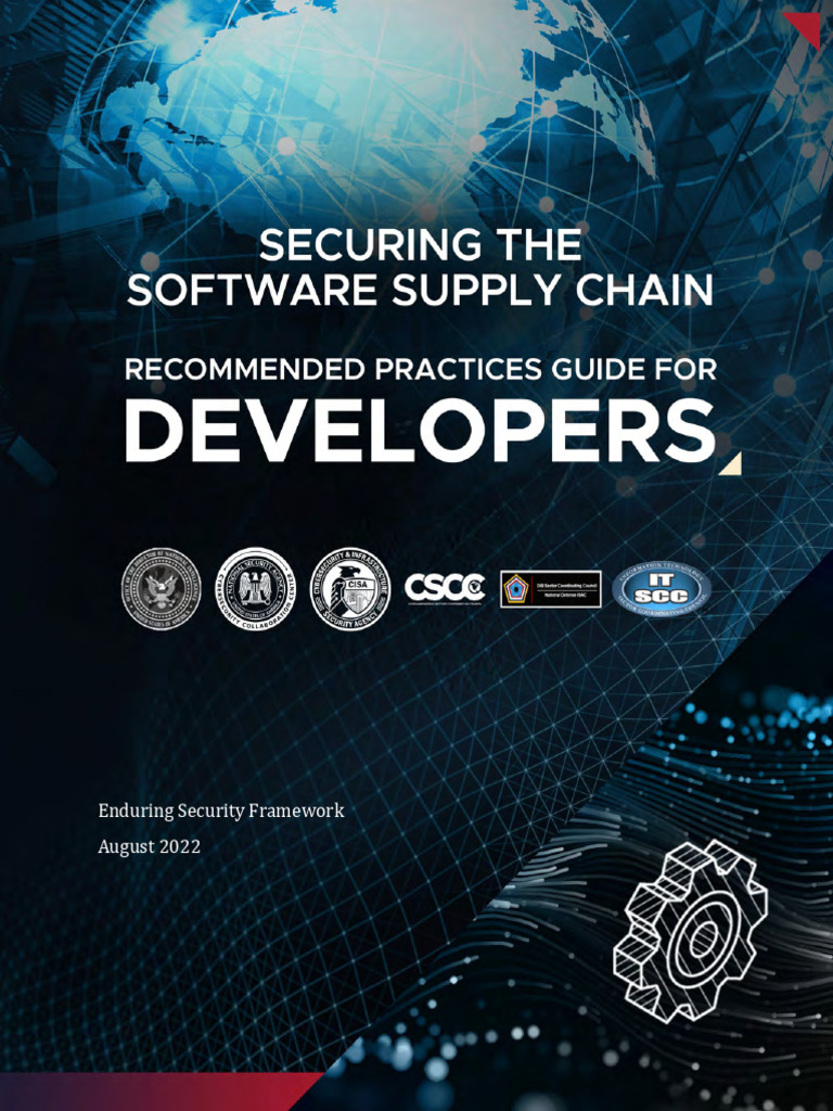 (供应链) ESF SECURING THE SOFTWARE SUPPLY CHAIN DEVELOPERS | PDF | Computer Security | Security