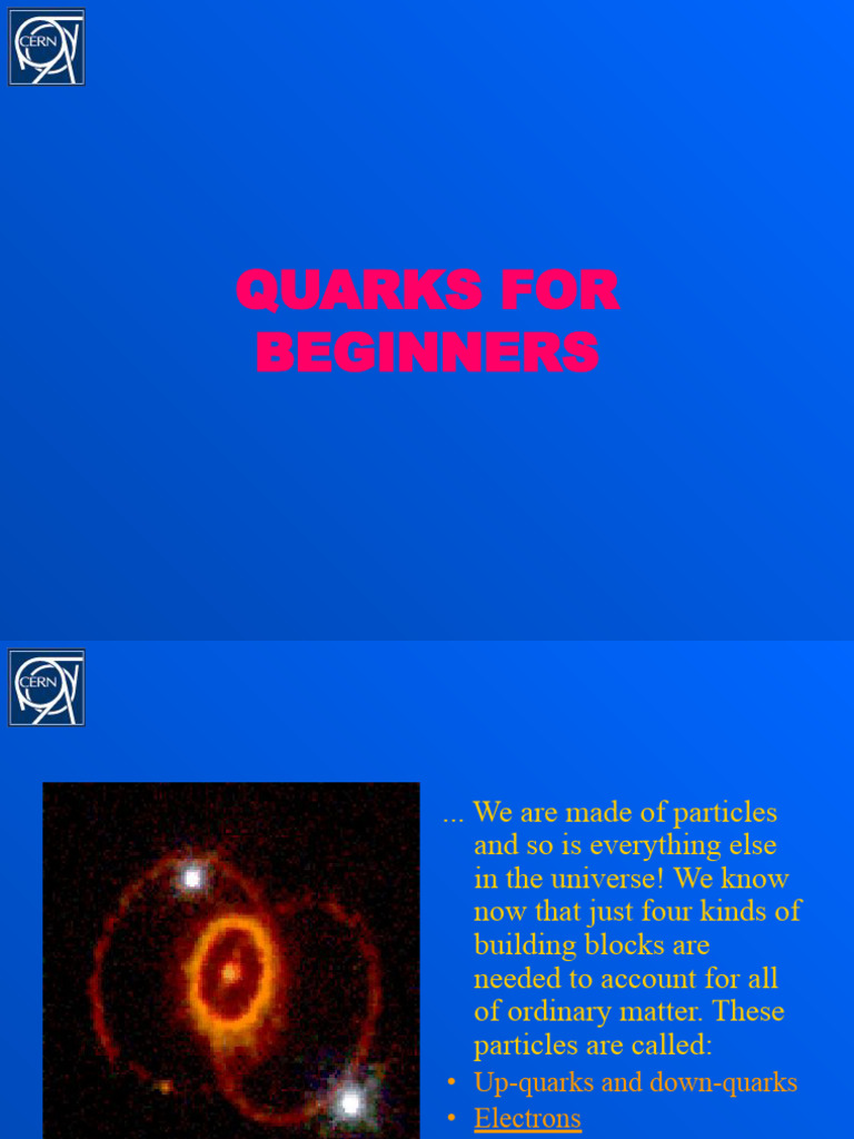 Quarks For Beginners | PDF | Quark | Matter