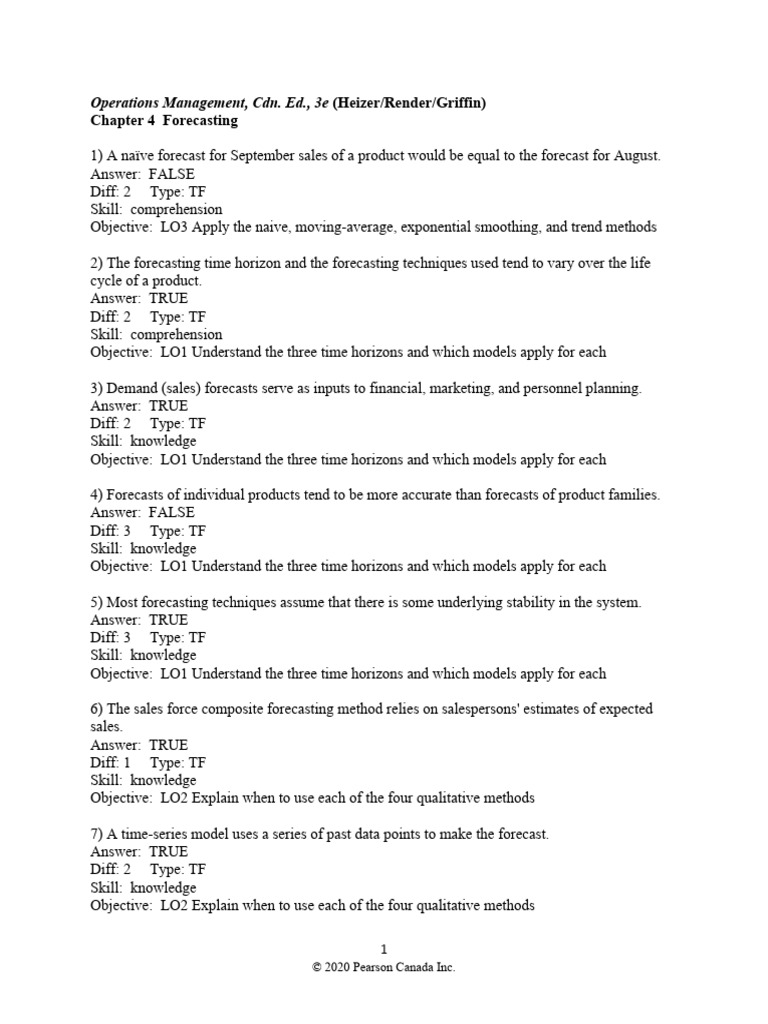 Chapter 4 | PDF | Forecasting | Moving Average