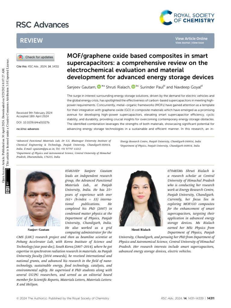 Copper MOF Paper 111 | PDF | Capacitor | Applied And Interdisciplinary ...
