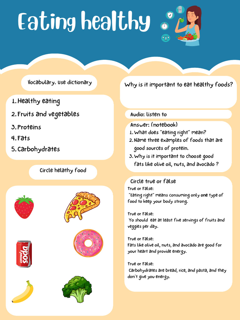 eating healthy 5th grade | PDF