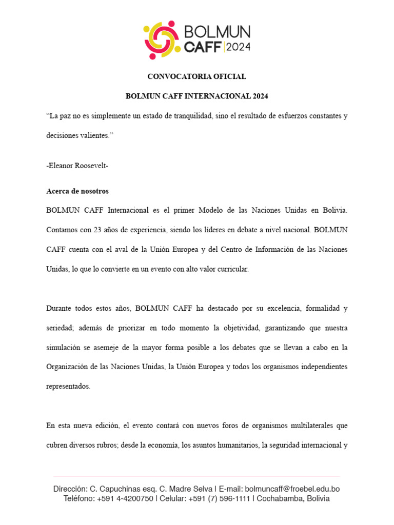 D83332a8 78b9 4e7e 945f 5252acd69eb5 Convocatoria Oficial 1 | PDF ...