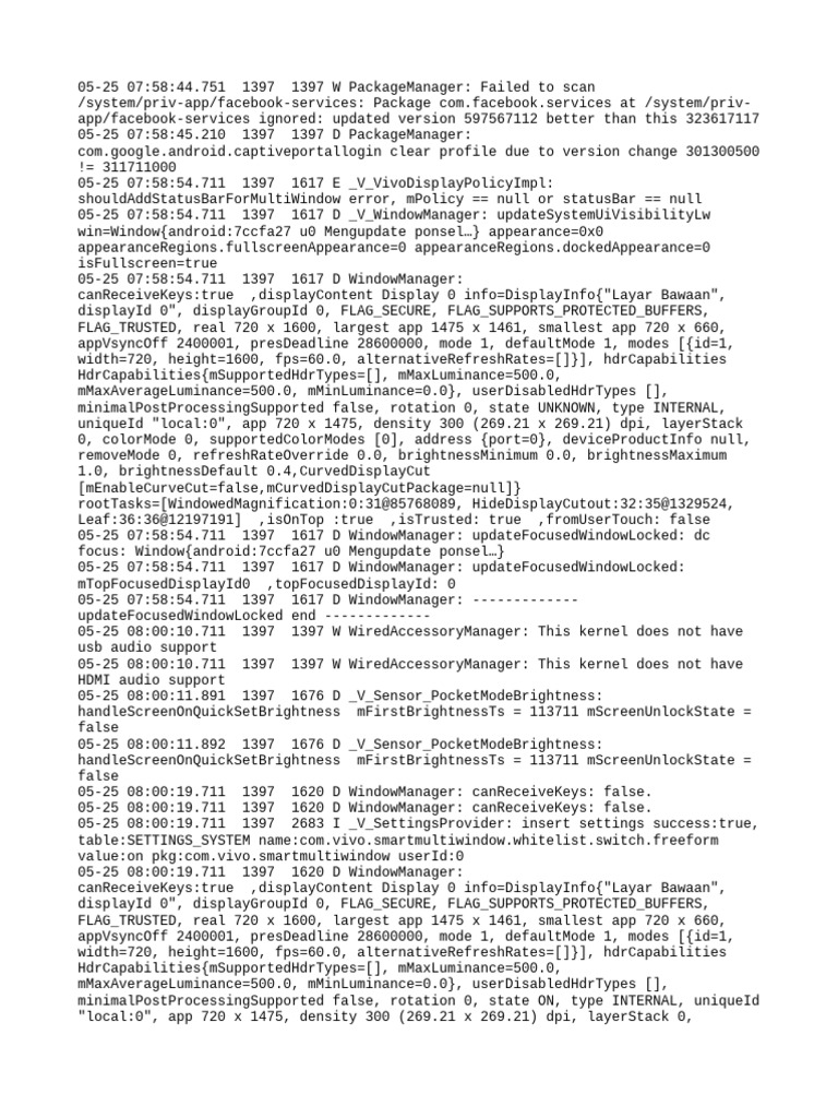 Android System Log Analysis | PDF | Computer Engineering | Operating System Families