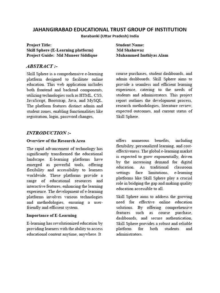 Skill Sphere | PDF | Educational Technology | Usability