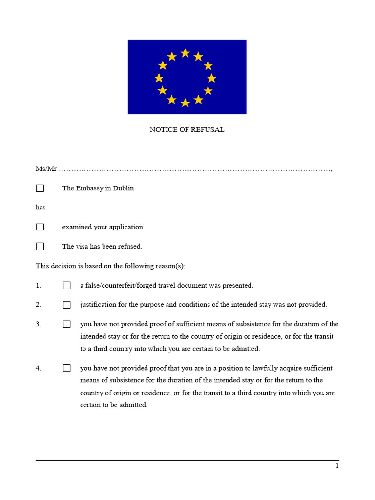 Visa Refusal Notice and Appeal Process | PDF | Travel Visa | Justice