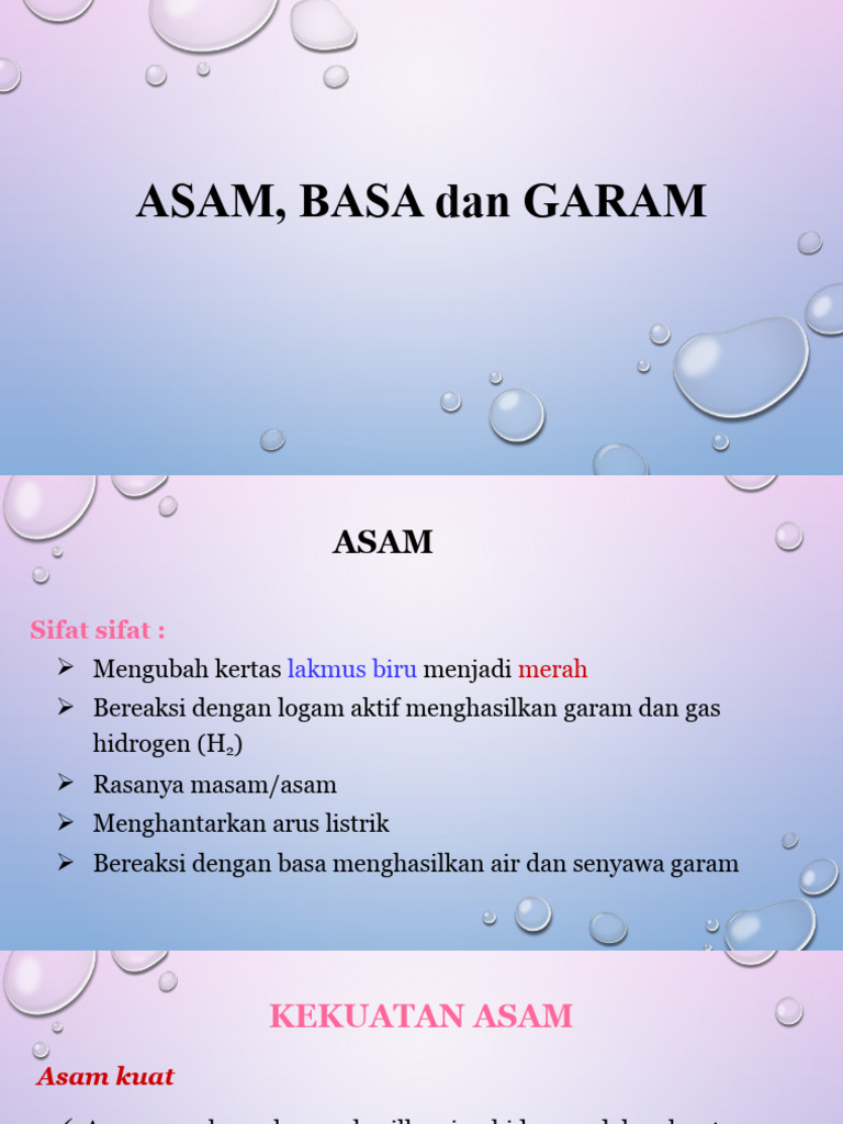 ASAM, BASA Dan GARAM | PDF