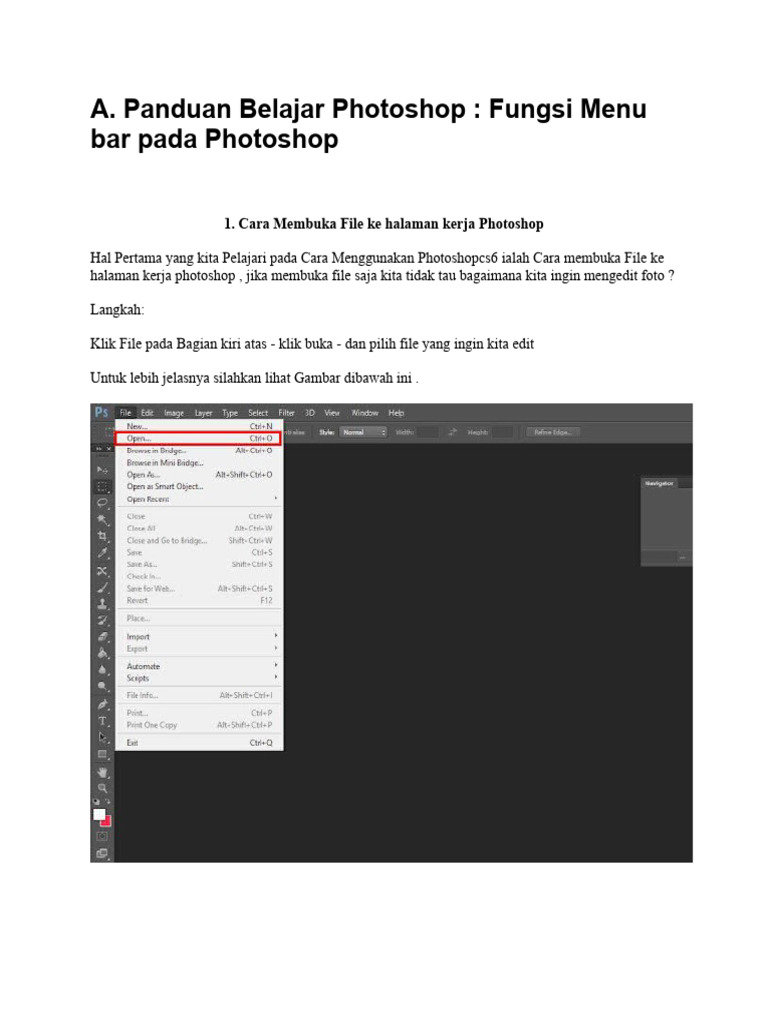 Panduan Dasar Menggunakan Photoshop | PDF