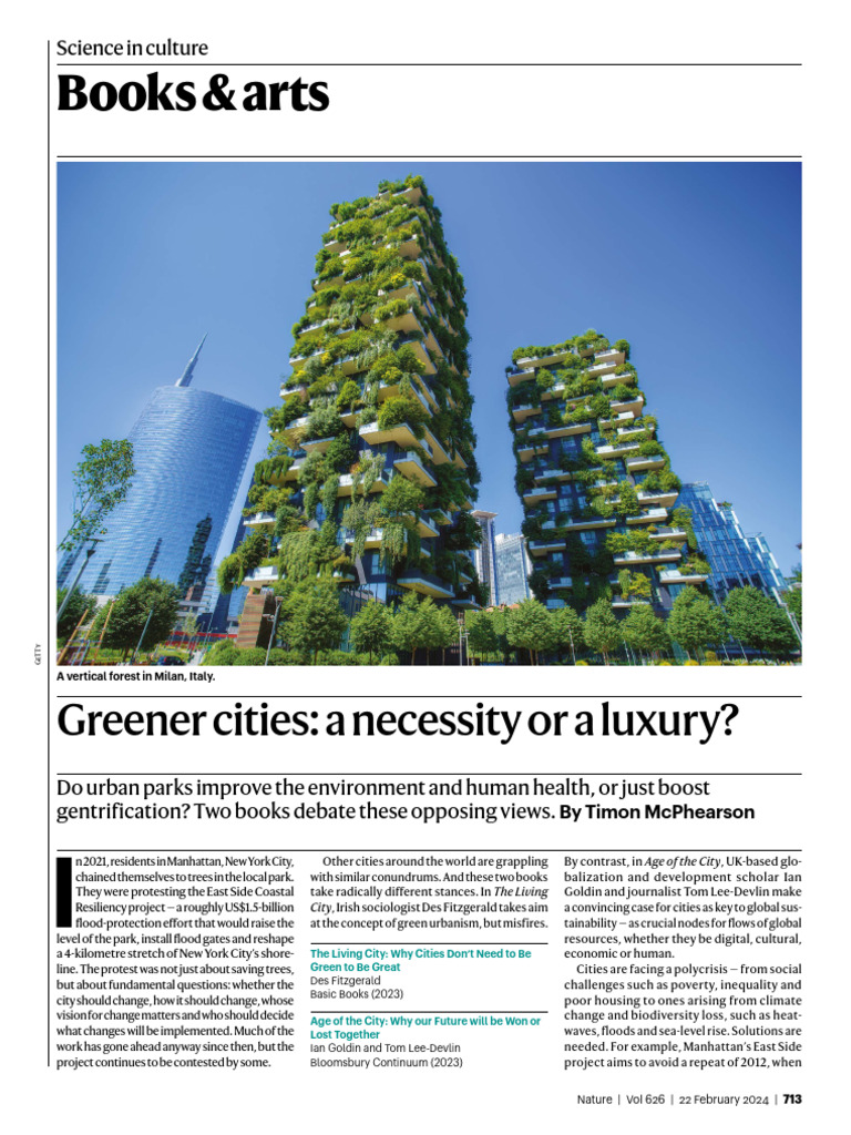 Urban Resilience: Green vs. Gentrification | PDF | Sustainable City ...