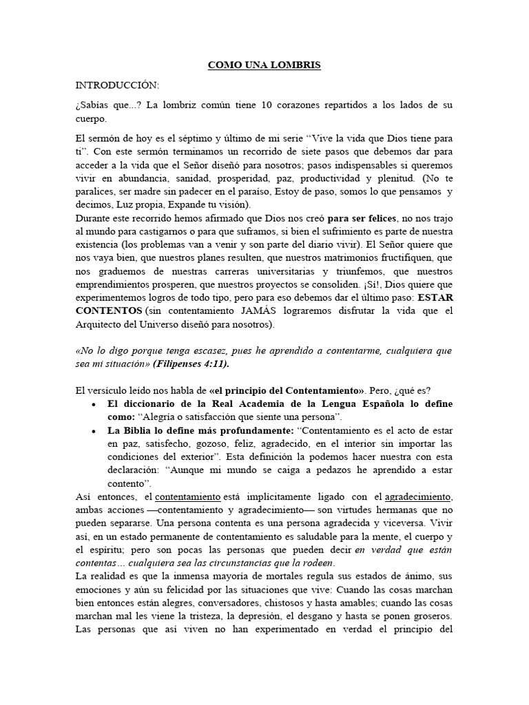 Como Una Lombris | PDF | Felicidad | Dios