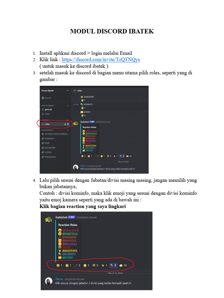 Modul Discord Ibatek | PDF | Karier & Perkembangan | Teknologi & Rekayasa
