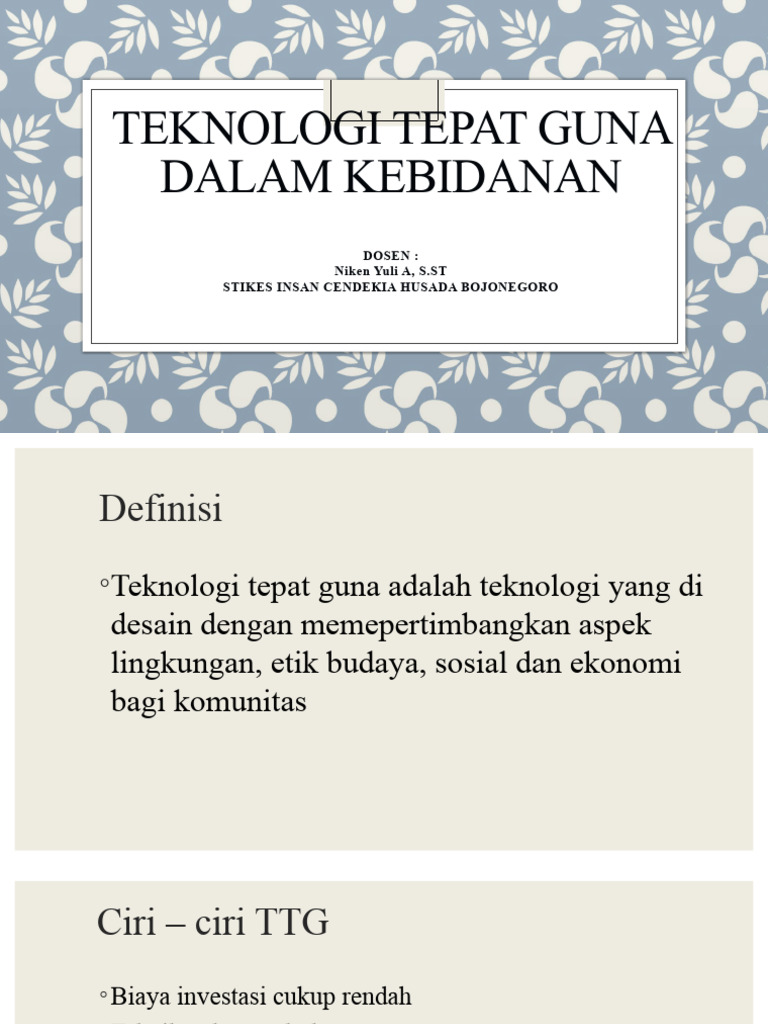 Teknologi Tepat Guna | PDF