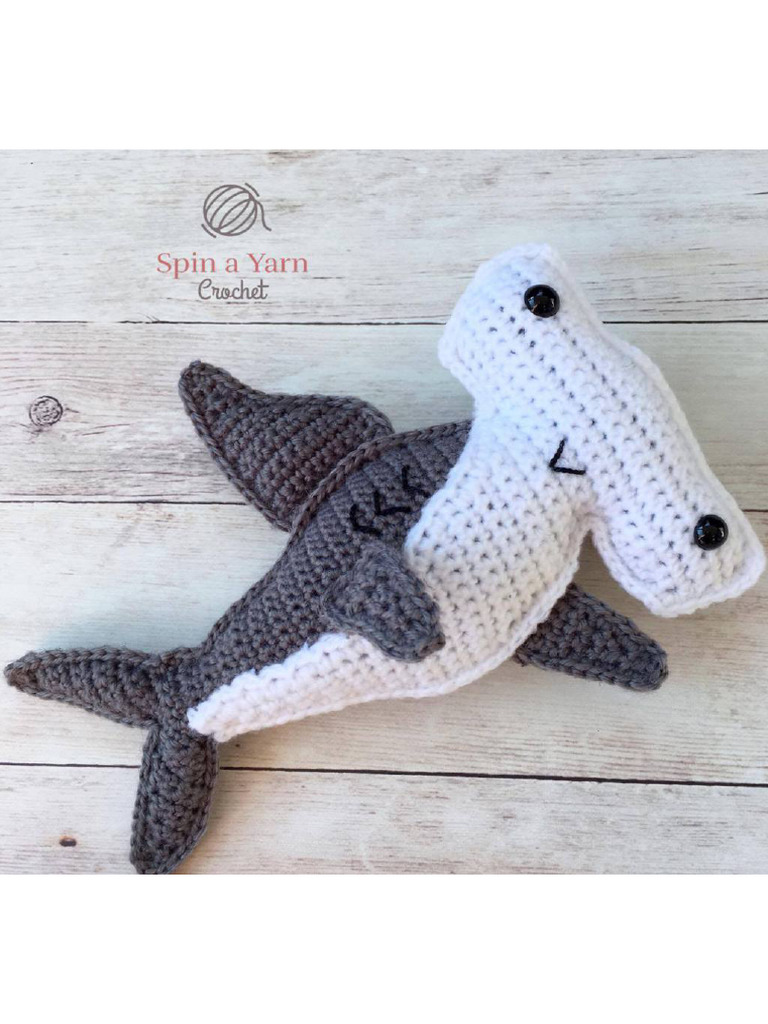 Hammerhead Shark Free Crochet Pattern Spin A Yarn Crochet | PDF ...