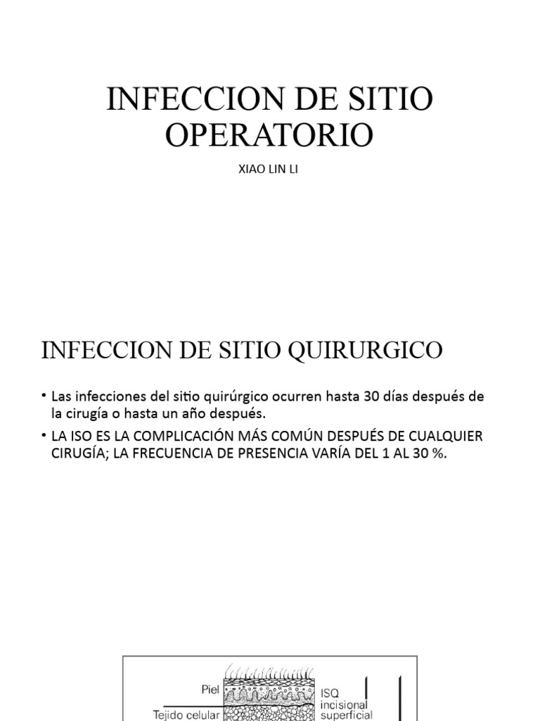 Infeccion de Sitio Operatorio | PDF | Ciencia y matemáticas