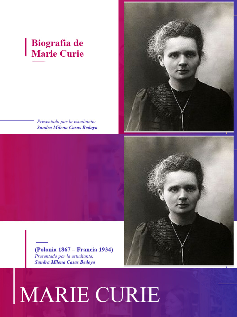 Biografía de Marie Curie | PDF | Marie Curie
