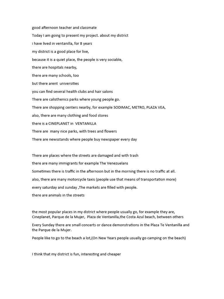 Good Afternoon Teacher and Classmate | PDF