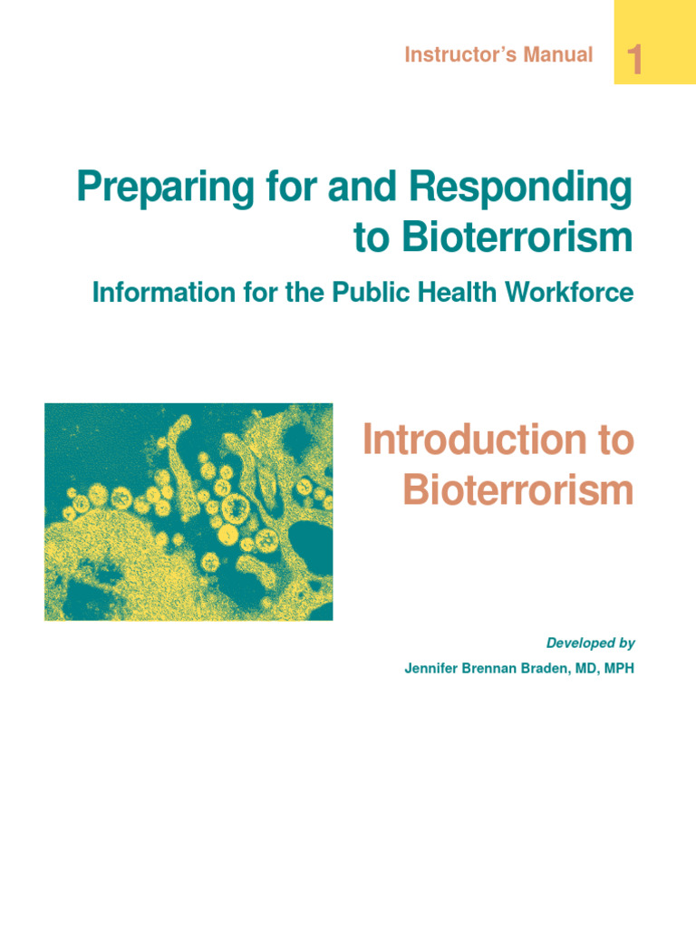 Bioterrorism Preparedness for Public Health | PDF | Bioterrorism ...