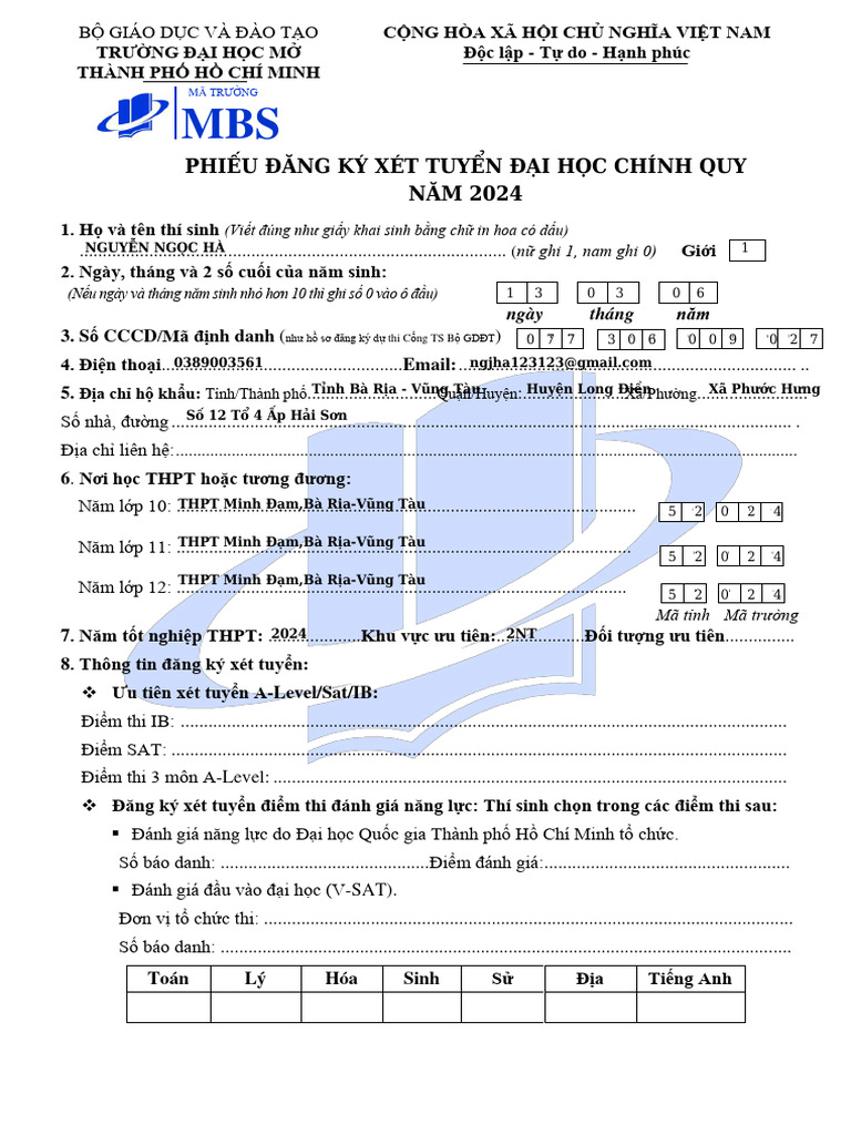 XTHB PhieuDangKy 678 | PDF