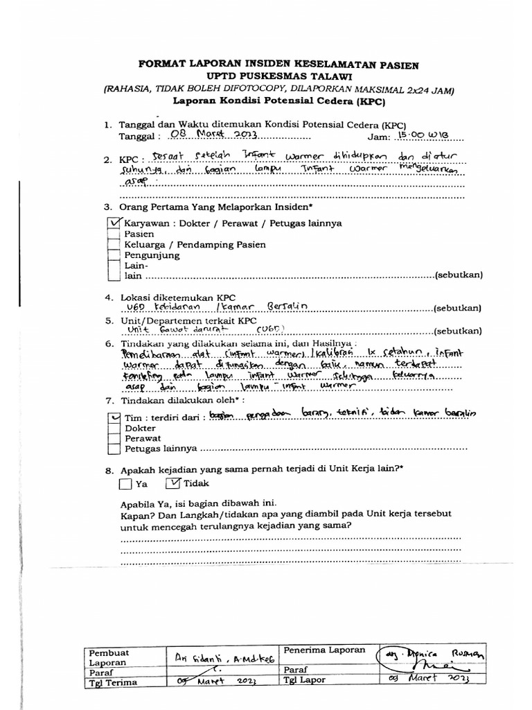 Format Laporan IKP | PDF