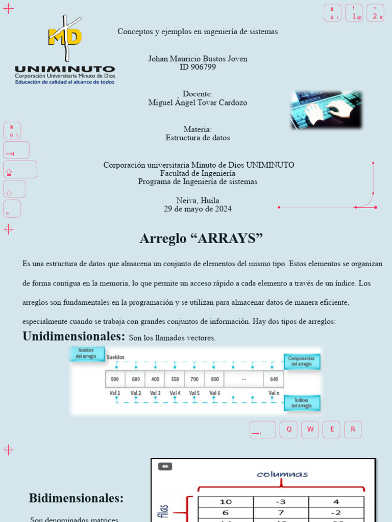 Conceptos de Arrays, Pilas, Etc. | PDF | Programación de computadoras | Informática