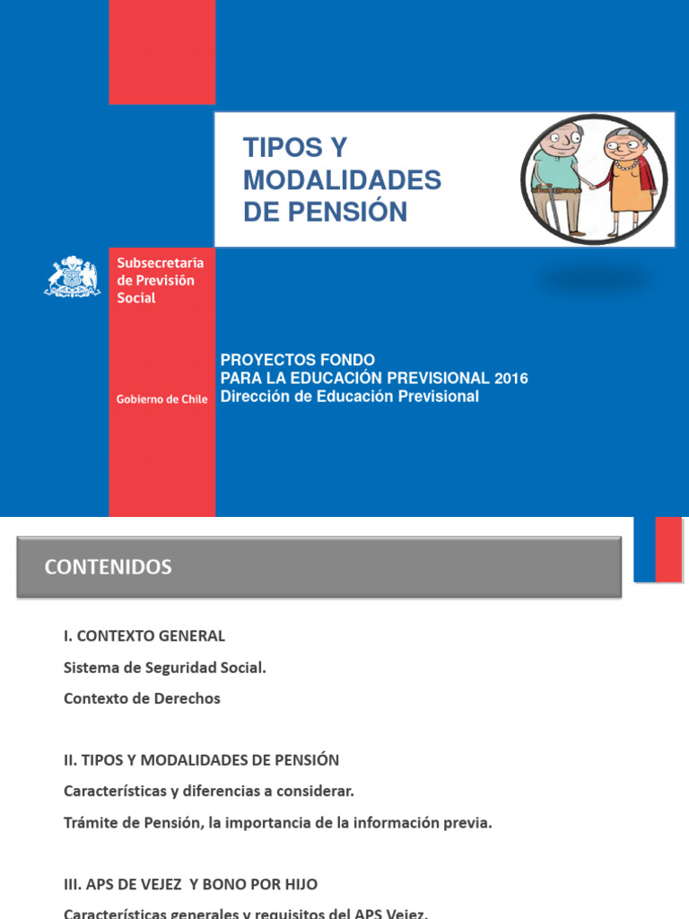 Fep 2016 Tipos y Modalidades de Pension | PDF | Pensión