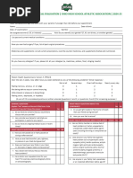 PSAL Medical Form 2024-2025 | PDF | Clinical Medicine | Diseases And ...