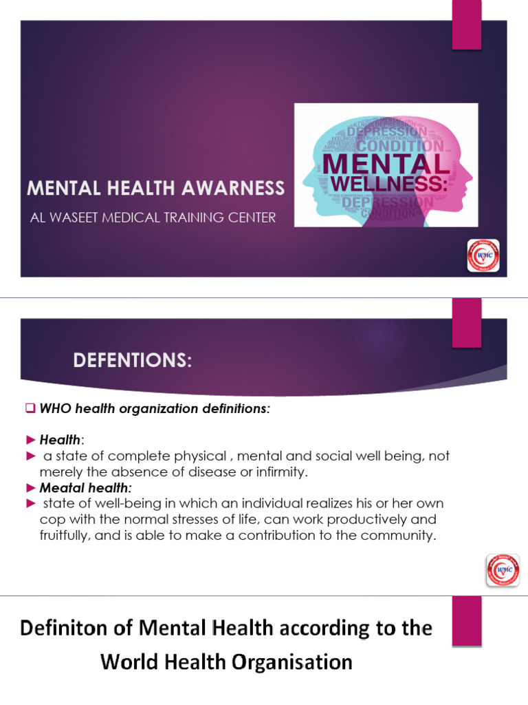 Mental Health Awareness | PDF | Mental Health | Major Depressive Disorder