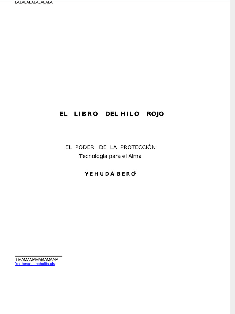 El Libro Del Hilo Rojo | PDF | Religión y espiritualidad