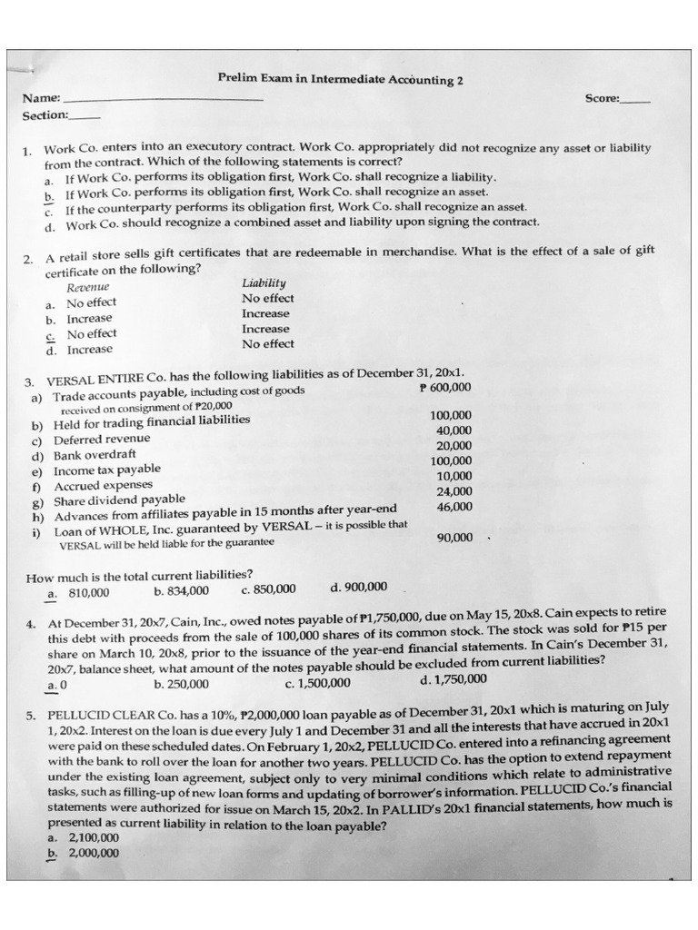 Intermediate Accounting 2 Test Banks | PDF | Discounting | Interest