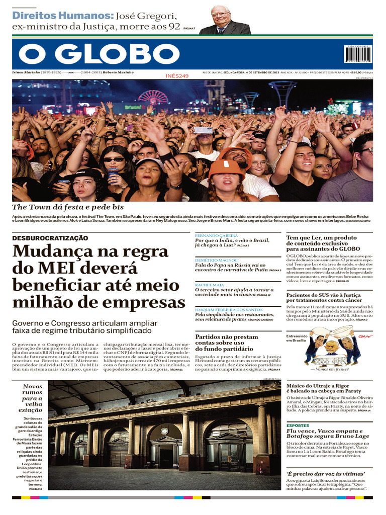 O Globo 040923 | PDF | Brasil | Dilma Rousseff