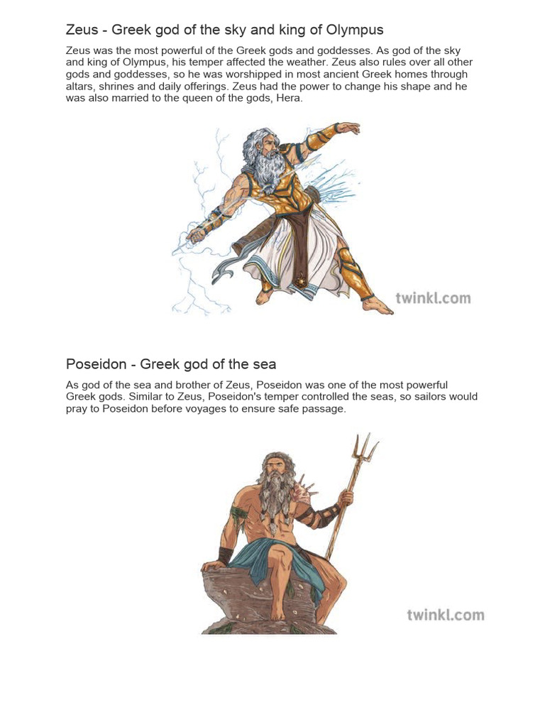 Greek | PDF | Apollo | Zeus