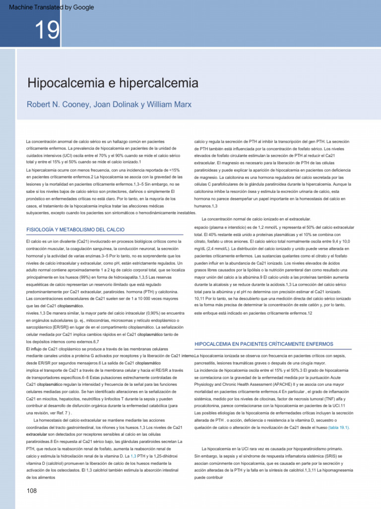 HIPOCAL | PDF | Calcio | Enfermedades y trastornos