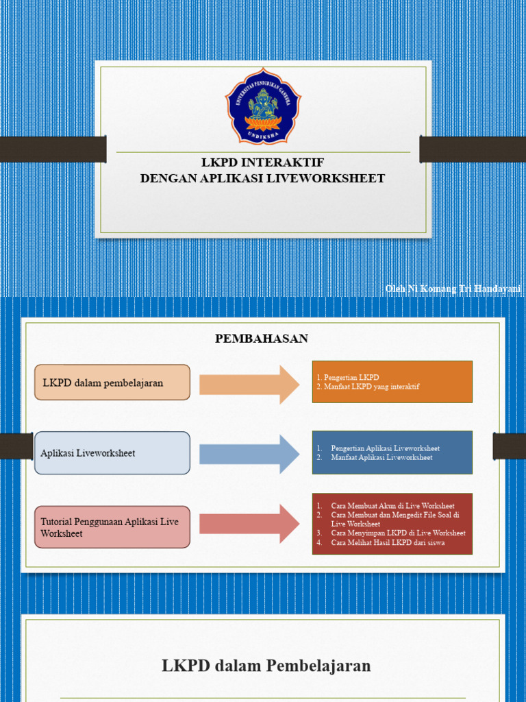 Penggunaan Aplikasi Liveworksheet | PDF