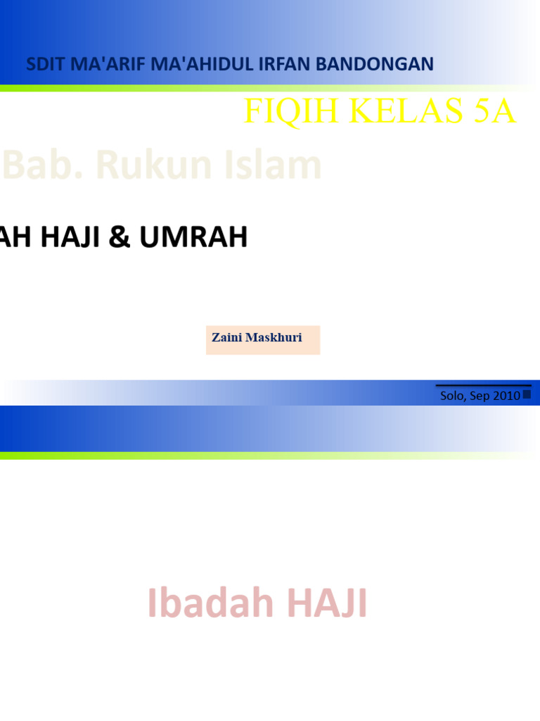 5b Ibadah Haji | PDF