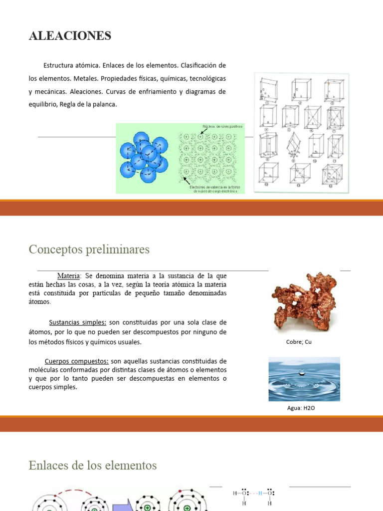 ALEACIONES | PDF | Aleación | Elementos químicos