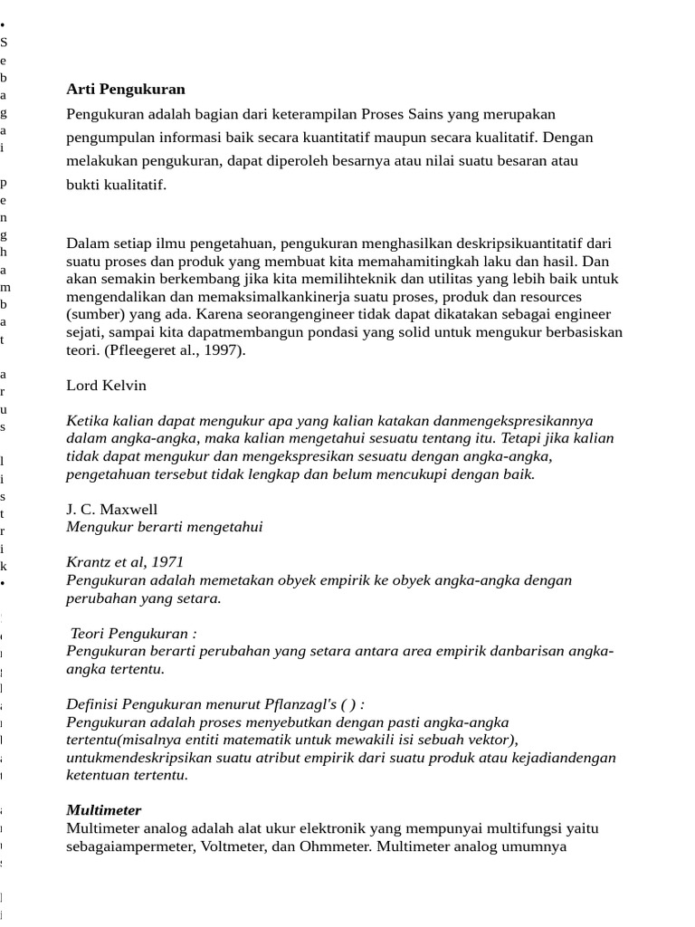 Dasar Teori MUltimeter | PDF | Metode & Bahan Ajar | Sains & Matematika