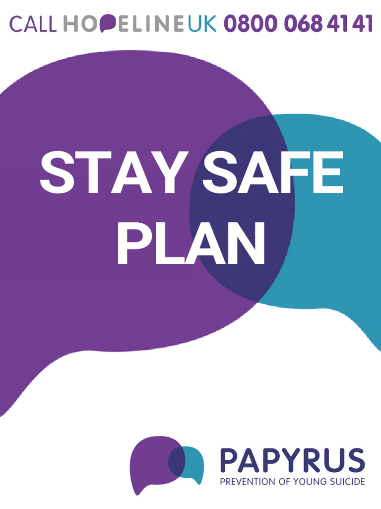 Stay Safe Plan Print Out | PDF