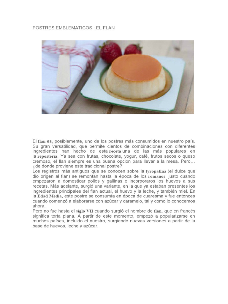 Postres Emblematicos | PDF