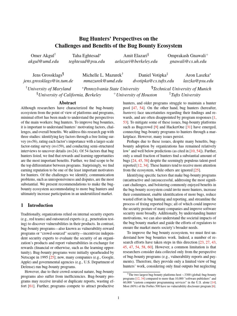 Bug Bounties | PDF | Software Bug | Vulnerability (Computing)