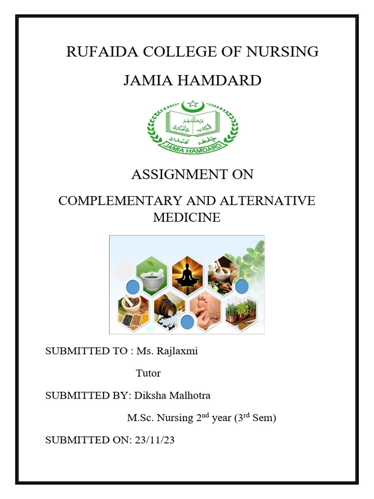 CAT Assign | Download Free PDF | Ayurveda | Alternative Medicine