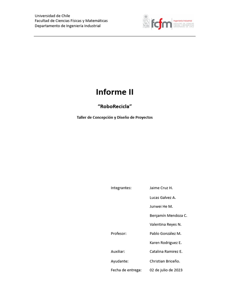 Informe II | PDF | Residuos | Reciclaje