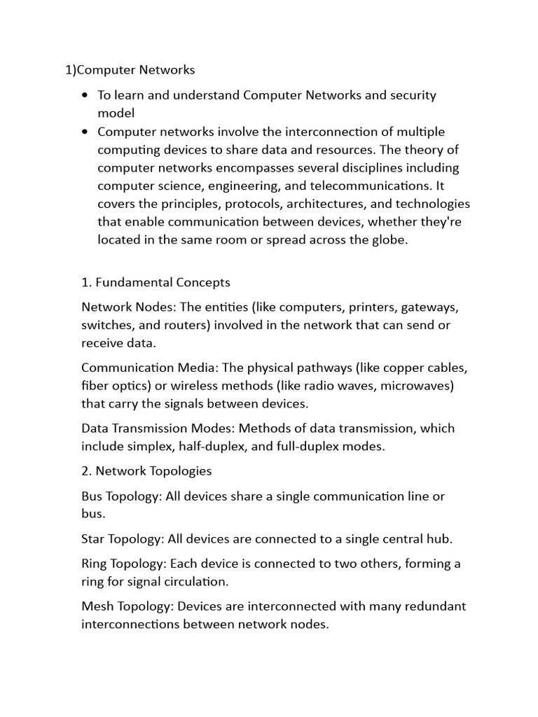 Computer Networks | PDF | Computer Network | Internet Protocol Suite