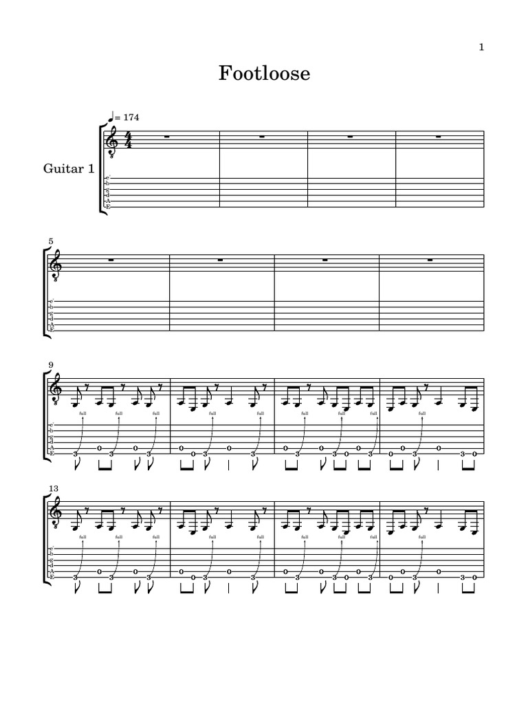 Guitar 1 | PDF | Songs | Rock Music